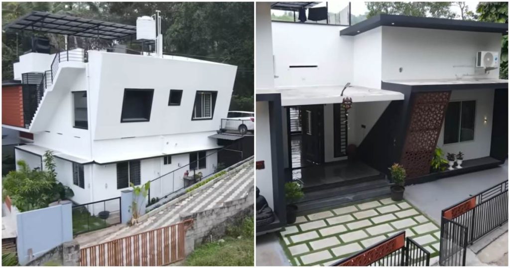 സ്ഥലം ഇരട്ടിയാക്കുന്ന ഹോം ഡിസൈൻ, 6 സെന്റിൽ 2200 സ്ക്വയർ ഫീറ്റ് ...